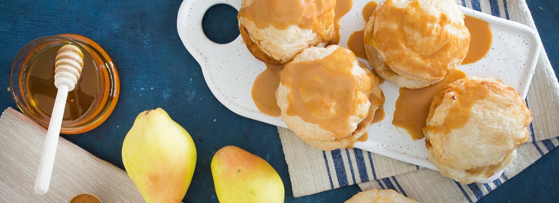 How to Make Pear Dessert Making Desserts from Puff Pastry Recipes ...