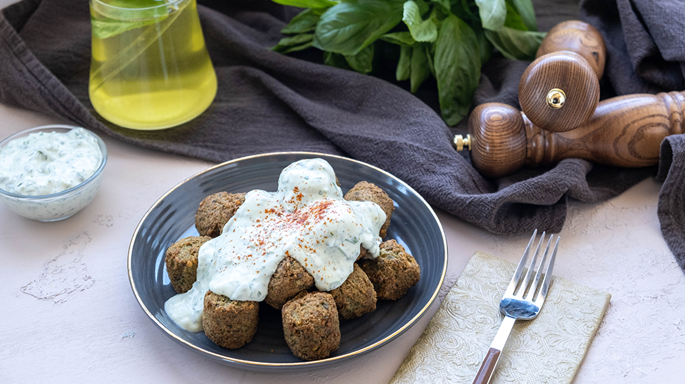 Falafel And Fresh Herb Sauce Recipes - Taste of Pinar